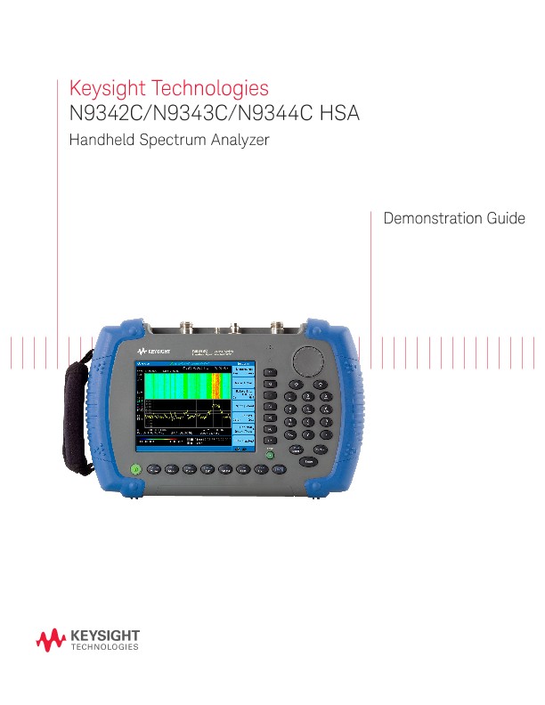 N9342C/N9343C/N9344C Handheld Spectrum Analyzer PDF Asset Page | Keysight